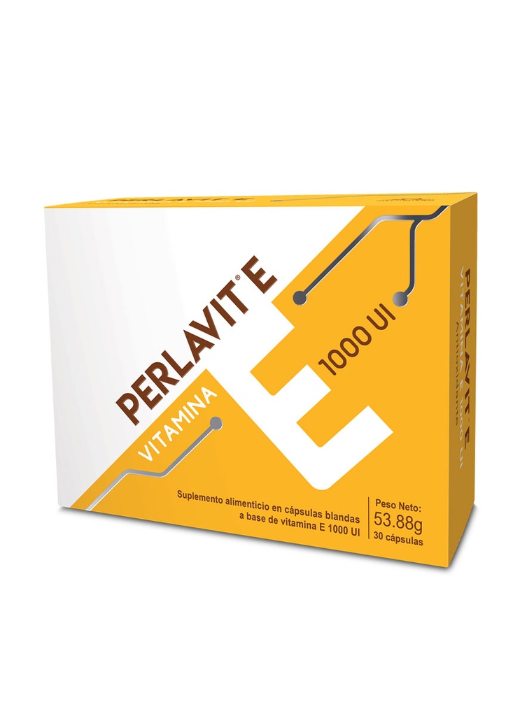 Perlavit E 1000 Ui Caja de 30 Capsulas Blandas Vitamina E | Dermashop